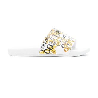 Versace Jeans Couture Wei&szlig;e PU-Sandalen - - Shoes - Damen - Wei&szlig; - 35 EU