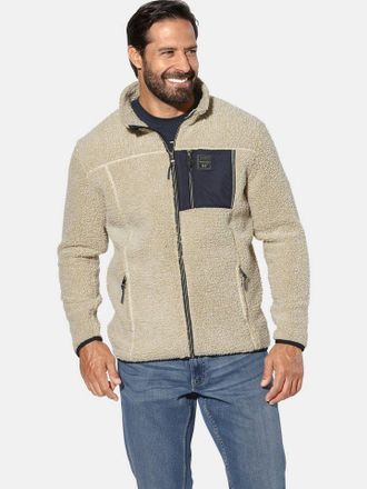 Jan Vanderstorm Sweatjacke HELSKOG in Lammfelloptik