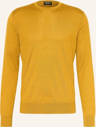 Ermenegildo Zegna Zegna Pullover Mit Cashmere Und Seide gelb