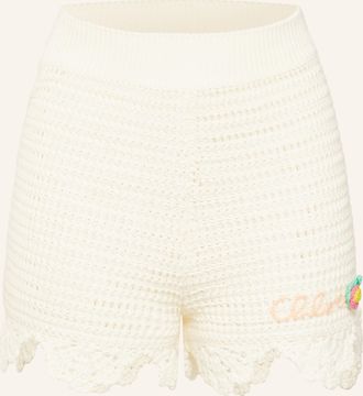 Chlo&eacute; H&auml;kelshorts weiss