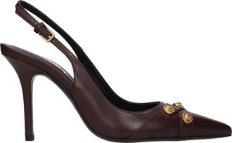 Versace Femmes Sandales Cuir Marron/Chocolat