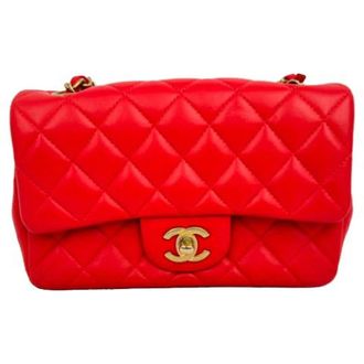 Chanel Pre-owned Mini Classic Single Flap Crossbody Bag - - Pre-owned - Damen - Rot - ONE SIZE