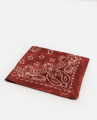 Golden Goose Goldenes Foulard Aus Seide Mit Paisley-print