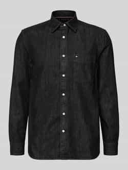 Tommy Hilfiger Regular Fit Jeanshemd aus reiner Baumwolle