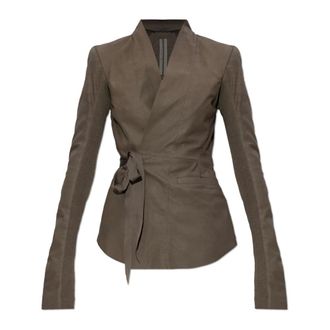 Rick Owens Hollywood Lederjacke - - Jackets - Damen - Braun - S