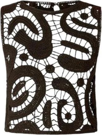 Pinko Pinko, Femme, Tops, Brun, Taille: 40 FR Eruzione Top