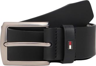 Tommy Hilfiger Ceinture Homme Denton 4,0 cm Cuir, Noir (Black), 105 cm