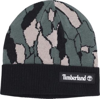 Timberland Bark Camo Strickm&uuml;tze - - Accessories - Herren - Gr&uuml;n - ONE SIZE