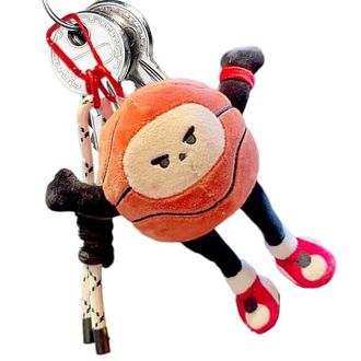 Generico Porte-clés boule en peluche, porte-clés de baseball, jouets porte-clés, poupée de football de dessin animé, porte-clés de sport, jolis pendentifs uniq