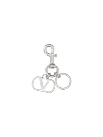 Valentino Garavani Schl&uuml;ssel- & Taschenanh&auml;nger - Vlogo Signature Keychain - Silver - Gr. unisize - in Silber - f&uuml;r Damen