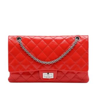 Chanel Sac port&eacute; &eacute;paule Pre-owned Double Flap - Femme - Pre-owned - Rouge - Taille: ONE Size
