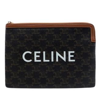 Celine Pre-owned Vintage Canvas Clutch - - Pre-owned - Damen - Braun - ONE SIZE