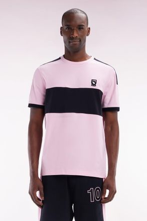 Eden Park T-shirt Nouvelle Z&eacute;lande En Coton Rose Coupe D&eacute;contract&eacute;e