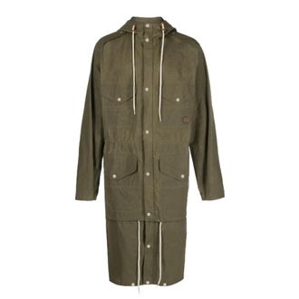 Gucci Parka-Jacke mit Kapuze - - Coats - Herren - Gr&uuml;n - 2XL