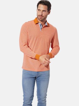 Babista Langarm-Poloshirt ULDOR in Melange-Optik