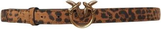 Pinko Pinko Gürtel - Narrow Belt With Distinctive Animal Print - Gr. L - in Rot - für Damen
