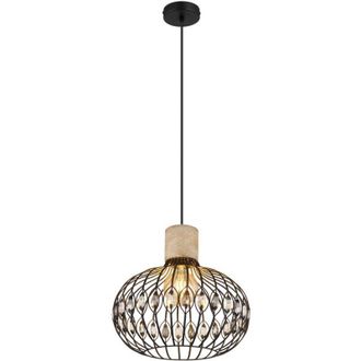 Globo Lighting h&auml;ngeleuchte - DORTHY - schwarz - metall - &Oslash; 38cm - E27