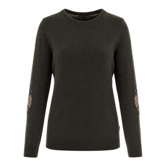 Barbour Pendle Crew Knit - - Knitwear - Damen - Gr&uuml;n - M