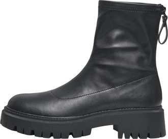 Only Damen Onllizzo-1 Zipper Sock Boot, Black, 41 EU