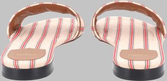 Fendi FF Logo Canvas Slides - Beige