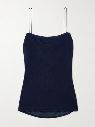 Jacquemus Plumetis Top Aus Strick - Blau