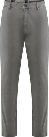 Bomboogie Homme, Pantalons, Gris, Taille: W32 Pantalon chino en gabardine avec micro-imprim&eacute;