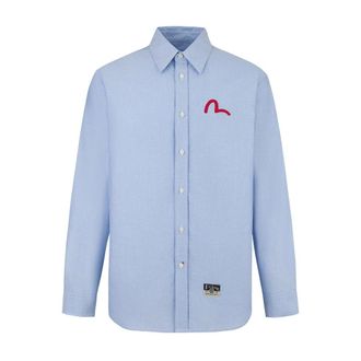 Evisu Seagull Print Oxford Shirt - - Shirts - Herren - Blau - L