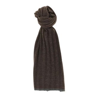 Brunello Cucinelli Rippstrick-Kaschmirschal - - Accessories - Herren - Braun - ONE SIZE