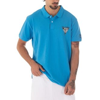Just Cavalli Herren Logo Polo Shirt - - Tops - Herren - Blau - 2XL