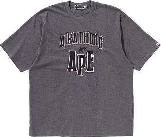 A Bathing Ape T-Shirt mit Logo-Print - Grau