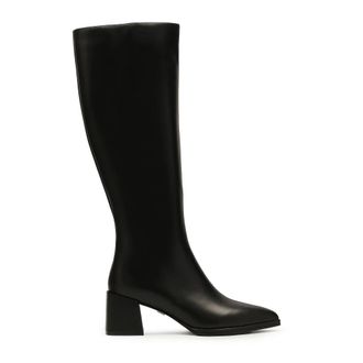 Kazar Stiefel mit spitzer Zehenpartie und eckigen Abs&auml;tzen - - Shoes - Damen - Schwarzk - 40 EU