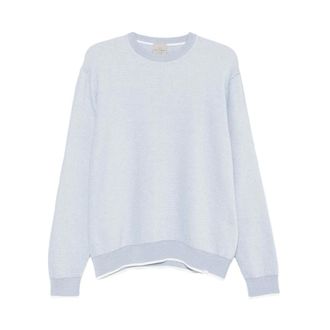 Paul & Shark Homme, Pulls, Bleu, Taille: L Pull ras du cou en maille