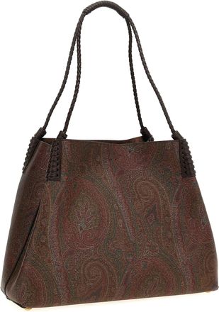 Etro Womens Brown Cotton Tote Bag