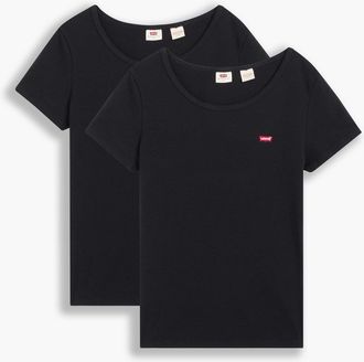 Levi's T-Shirt-Set The Perfect 74856-0006 Schwarz Regular Fit