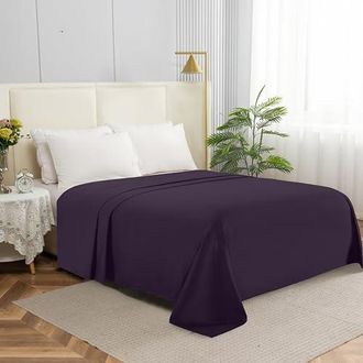 Elegant Comfort Premium Hotelqualit&auml;t, 1-teiliges Bettlaken, luxuri&ouml;s, weich, Fadenzahl 1500, &auml;gyptische Qualit&auml;t, Knitter-, Flecken- und lichtbest&auml;ndig, Queensize-Be