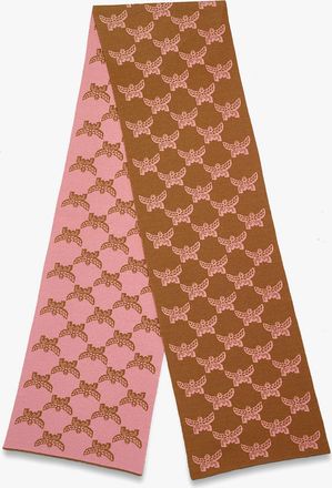 MCM Jacquard-Wollstola mit Lauretos-Monogramm und Wendedesign