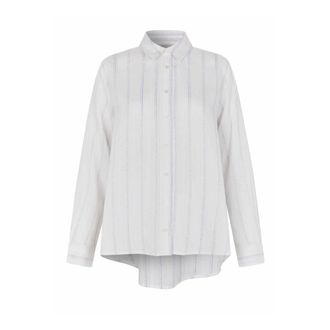 Masai Femme, Blouses et Chemises, Blanc, Taille: 42 FR Long Sleeve Shirt