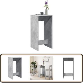vidaXL Bartisch Betongrau 51x50x103,5 cm Holzwerkstoff - Vidaxl
