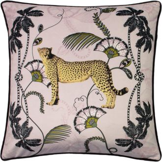 Riva Paoletti Tropica Cheetah Kissenbezug, Polyester, Erröten, 45 x 45cm