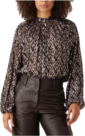 Knit-ted Damen, Blusen & Hemden, Schwarzk, MGr&ouml;&szlig;e