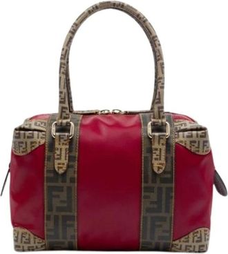 Fendi Sac Boston Pre-owned - Femme - Pre-owned - Rouge - Taille: ONE Size