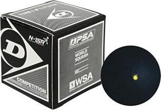 Dunlop Sports Dunlop Competition - Single Yellow Dot Squash Ball by Dunlop
