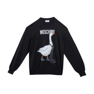 Moschino Maglia Oca - - Sweatshirts & Hoodies - Herren - Schwarzk - XL