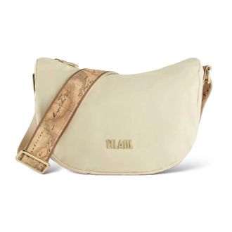 Alviero Martini 1A Classe Femme, Sacs, Beige, Taille: ONE Size Sac Bandouli&egrave;re en Nylon Champagne