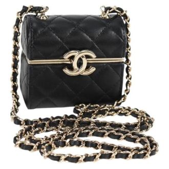 Chanel Pre-owned Cuir sacs-chanel - Femme - Pre-owned - Noir - Taille: ONE Size