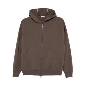 Brunello Cucinelli Zip-Up Hoodie - - Sweatshirts & Hoodies - Damen - Braun - L