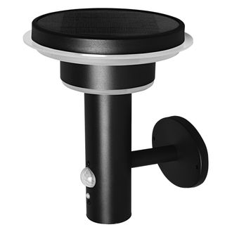 Osram ENDURA Style Solar Au&szlig;enbeleuchtung, Schwarz, Edelstahl, IP44, Bewegungs- und Tageslichtsensor, solarbetrieben, ideal f&uuml;r Terrassen und Eing&auml;nge