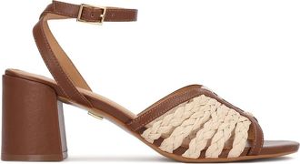 Kazar Femme, Chaussures, Brun, Taille: 41 EU Sandales marron Kazar avec &eacute;l&eacute;ments beige