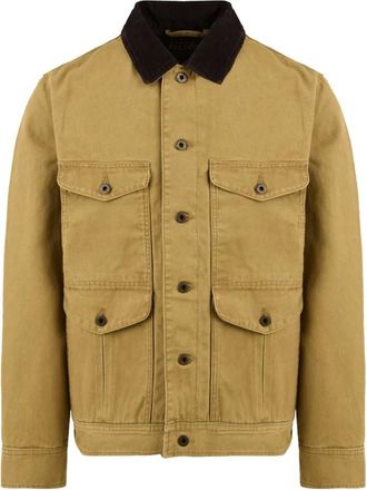 Filson Veste Journeyman en toile rustique - Homme - Vestes - Beige - Taille: M