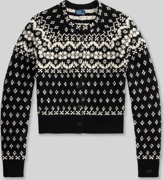 Polo Ralph Lauren Regular Fit Strickjacke aus Woll-Baumwoll-Mix